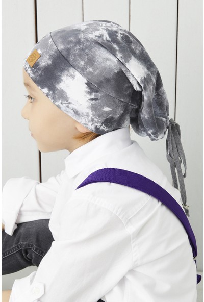 Babygiz Çocuk Batik Gri Ip Detaylı 4 Mevsim Şapka Bere Buff -Yumuşak Penye Babygiz Çocuk Batik Gri Ip Detaylı 4 Mevsim Şapka Bere Buff -Yumuşak Penye