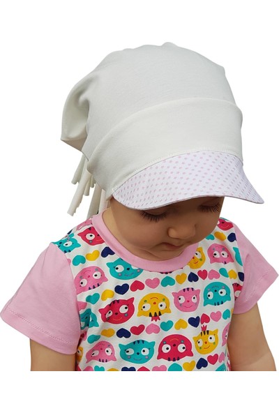 Babygiz Pamuklu, El Yapımı, Ekstra Yumuşak Kız Bebek Çocuk Beyaz Ekru Şapka Bere Babygiz Pamuklu, El Yapımı, Ekstra Yumuşak Kız Bebek Çocuk Beyaz Ekru Şapka Bere