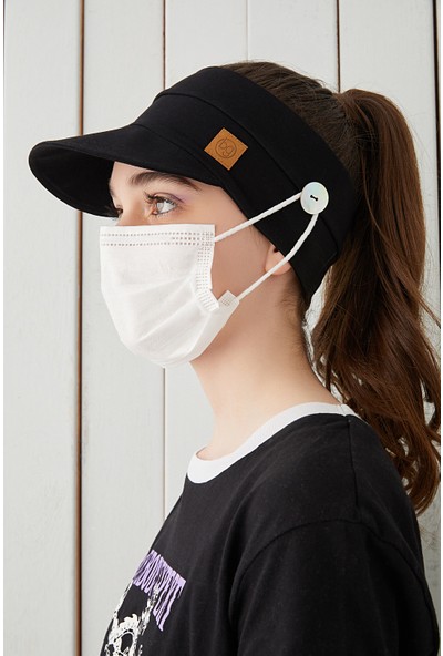 Babygiz Siyah Çocuk Genç Maske Takılabilir Tenis Yazlık Vizyerli Spor Şapka Yumuşak Pamuklu Penye Babygiz Siyah Çocuk Genç Maske Takılabilir Tenis Yazlık Vizyerli Spor Şapka Yumuşak Pamuklu Penye