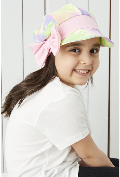 Babygiz Kız Çocuk Batik Vizyerli 4 Mevsim Şapka Bere -Yumuşak Penye New Desıgn