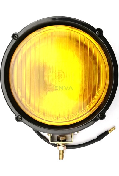 Enva Halogen Sarı Cam Sis Lambası Kapaklı 17CM Çapında Enva Halogen Sarı Cam Sis Lambası Kapaklı 17CM Çapında