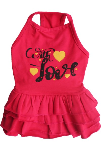 Pawstar Fuşya Kalp Askılı Kedi Köpek Elbisesi Kedi Köpek Kıyafeti Pawstar Fuşya Kalp Askılı Kedi Köpek Elbisesi Kedi Köpek Kıyafeti