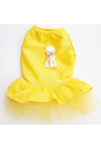 Pawstar Sarı Rapunzel Kedi Köpek Elbisesi Kedi Köpek Kıyafeti