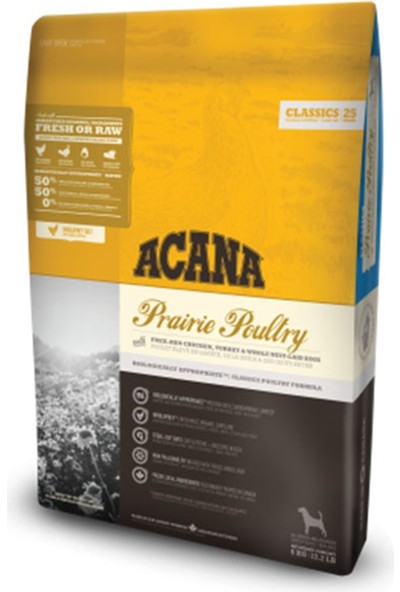 Acana Classics Prairie Poultry Köpek Maması 2 kg Acana Classics Prairie Poultry Köpek Maması 2 kg