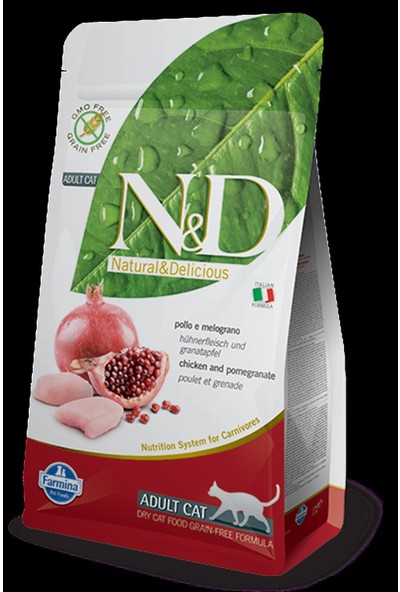 N&D N-D Tahılsız Tavuklu Narlı Kedi Maması 5 kg N&D N-D Tahılsız Tavuklu Narlı Kedi Maması 5 kg