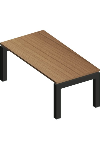 Mobilya Pratik Predo Sehpa 80X60X45 Tabla Marbella Kiraz Ayak Antrasit