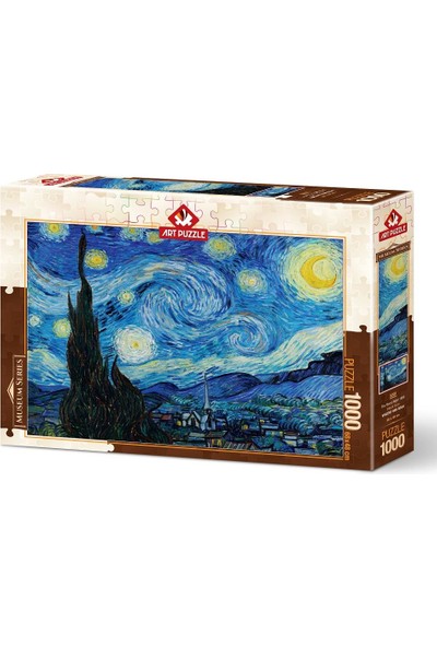 Art Puzzle Yıldızlı Gece, 1889 1000 Parça Puzzle Art Puzzle Yıldızlı Gece, 1889 1000 Parça Puzzle