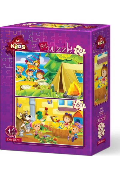 Art Puzzle Art Çocuk Puzzle Tatil Keyfi 35+60 Parça Puzzle Art Puzzle Art Çocuk Puzzle Tatil Keyfi 35+60 Parça Puzzle