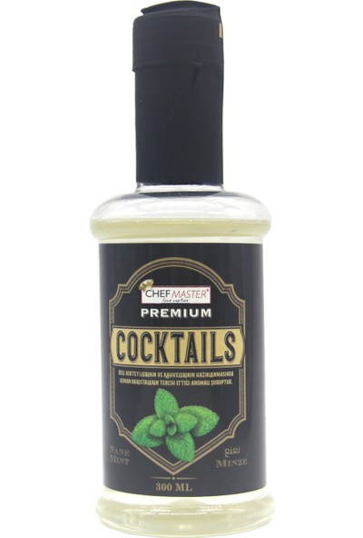 Chef Master Kokteyl Şurubu Nane Aroması (300 Ml)