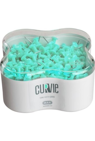 Mas Curvie Harita Çivisi Turkuaz 350'li Mas Curvie Harita Çivisi Turkuaz 350'li