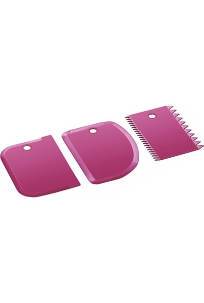 Anadolu Saray Çarşısı Pratik 3 'lü Hamur Kazıyıcı Kesici Dekoratör Set | Hamur Şekillendirici Kesici Kazıyıcı