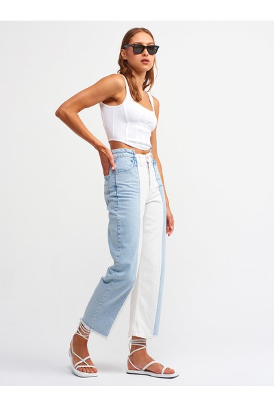 Dilvin 3793 Korse Top-Beyaz