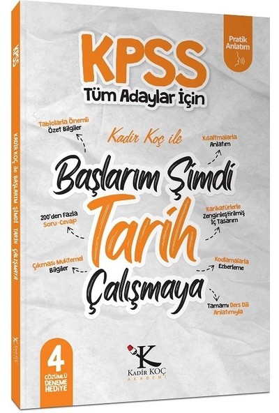 Kadir Koç KPSS Başlarım Şimdi Tarih Çalışmaya Ders Notları 2021 Kadir Koç KPSS Başlarım Şimdi Tarih Çalışmaya Ders Notları 2021