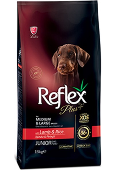 Reflex Plus Orta Büyük Irk Kuzulu Pirinçli Yavru Köpek Maması 15 kg Reflex Plus Orta Büyük Irk Kuzulu Pirinçli Yavru Köpek Maması 15 kg