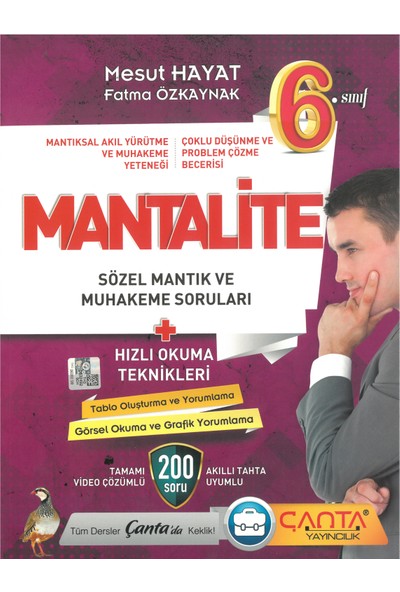 Çanta Yayıncılık 6. Sınıf Mantalite Sözel Mantık ve Muhakeme Kitabı Çanta Yayıncılık 6. Sınıf Mantalite Sözel Mantık ve Muhakeme Kitabı