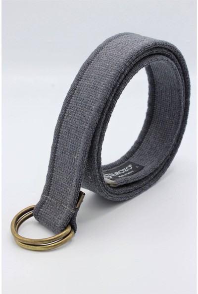 Elrozo Unisex Antik Çift D Tokalı Kanvas Kemer Elrozo Unisex Antik Çift D Tokalı Kanvas Kemer