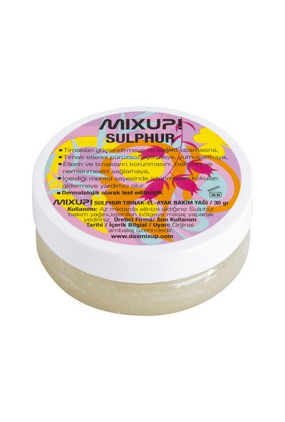 Mixup Sulphur Tırnak El Ayak Bakım Yağı 30 gr