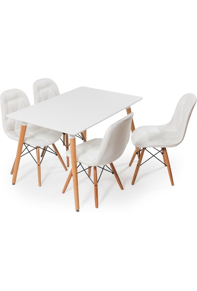 Hamdeko Eames Dikdörtgen Masa Takımı