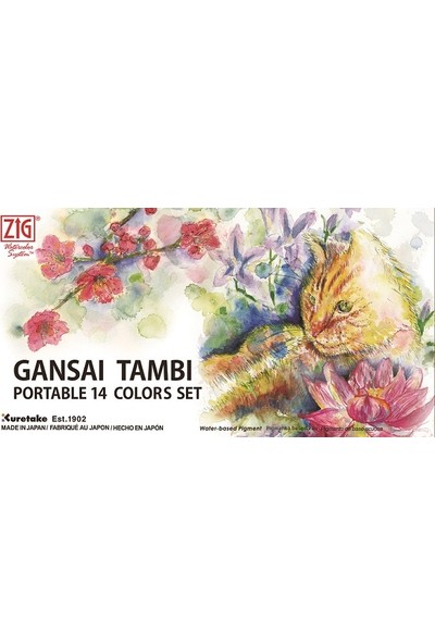 Zig Gansai Tambi 14 Renk Suluboya Seti Hediyeli Zig Gansai Tambi 14 Renk Suluboya Seti Hediyeli