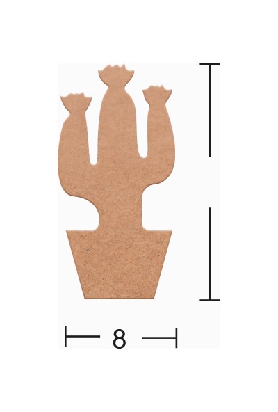 Istanbul Hobi Ahşap Kaktüs 18MM H134