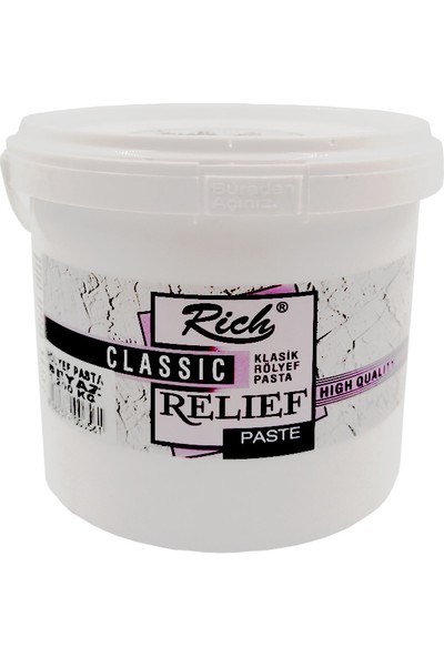 Rich Klasik Rölyef Pasta 1200 gr Beyaz