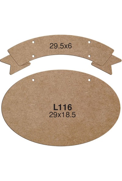 Istanbul Hobi Ahşap Kapı Süsü Oval