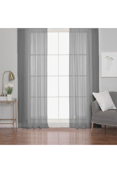 Paria Home - Marino Serisi Gri Tül Perde