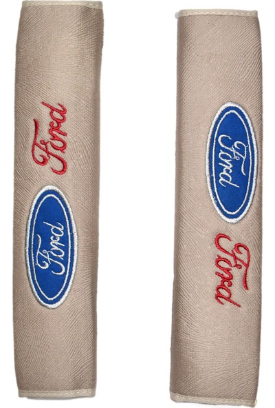 Trend Garaj Ford Bej Kemer Pedi 2'li Kumaş-Nakış Işleme