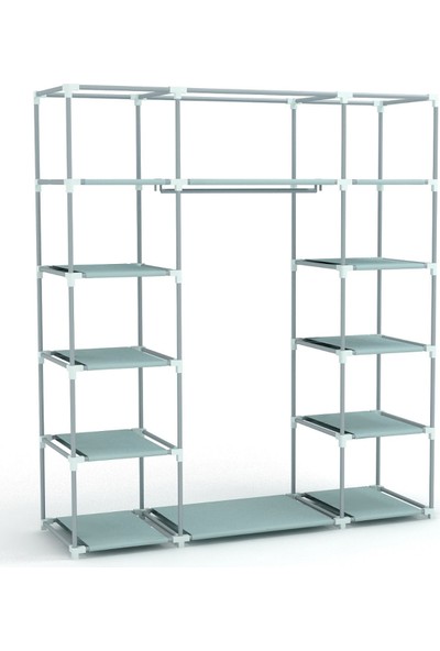 Pormet Metal Çift Yandan Raflı Bez Dolap Pormet Metal Çift Yandan Raflı Bez Dolap