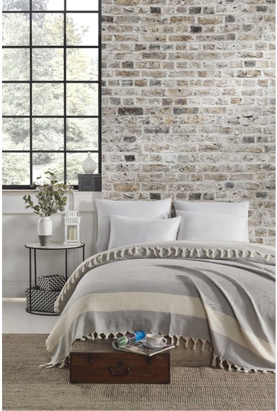 Casnack Aymila Model Gri Çift Kişilik Pike 1500GR. 200X230CM Casnack Aymila Model Gri Çift Kişilik Pike 1500GR. 200X230CM