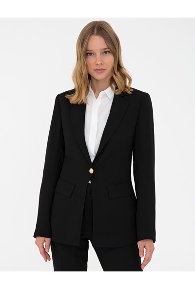 Pierre Cardin Siyah Standart Fit Ceket 50241705-VR046