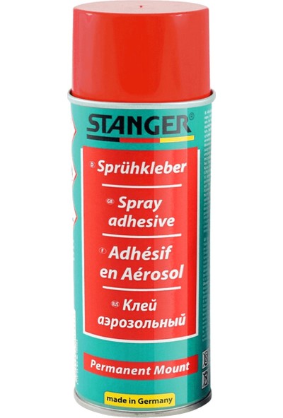 Stanger Şeffaf Güçlü Kalıcı Sprey Yapıştırıcı 400 ml Stanger Şeffaf Güçlü Kalıcı Sprey Yapıştırıcı 400 ml