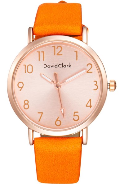 David Clark DC50127M-03 Kadın Kol Saati Turuncu