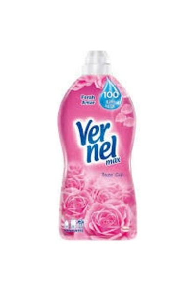 Vernel Max Konsantre Sıvı Çamaşır Yumuşatıcısı Taze Gül 1800 Ml, 75 Yıkama Vernel Max Konsantre Sıvı Çamaşır Yumuşatıcısı Taze Gül 1800 Ml, 75 Yıkama