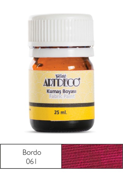 Artdeco Kumaş Boyası 25 ml Bordo 061