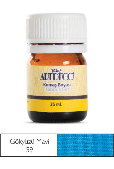 Artdeco Kumaş Boyası 25 ml Gökyüzü Mavi 59