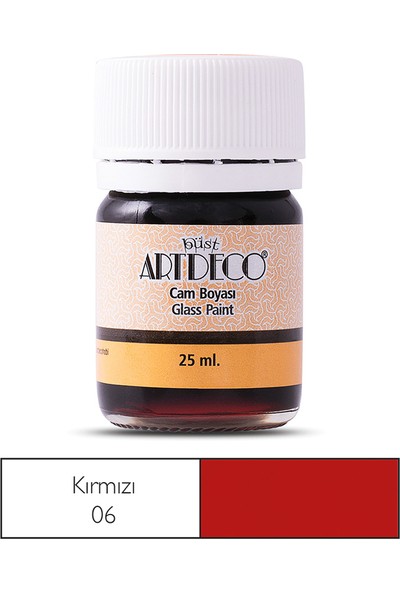 Artdeco Cam Boyası 25 ml Kırmızı 06 Artdeco Cam Boyası 25 ml Kırmızı 06