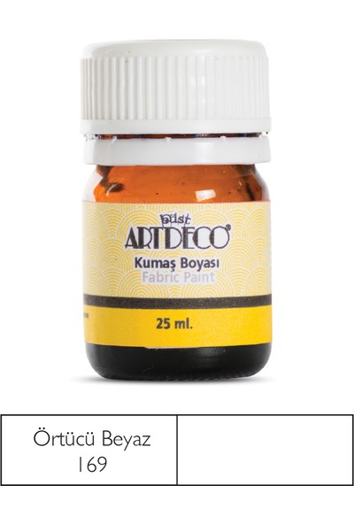 Artdeco Kumaş Boyası 25 ml Örtücü Beyaz 169