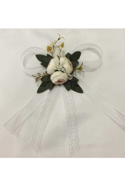 Ecrin Tuhafiye Hobi Bohça Süsü Krem ( 1 Adet )