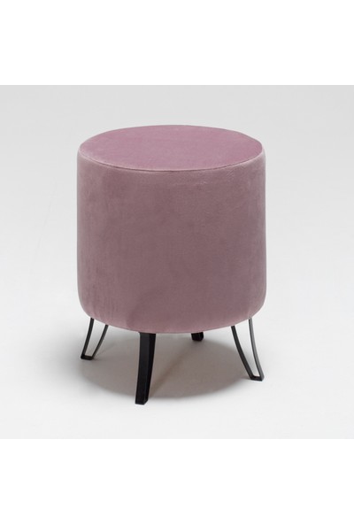 Evdebiz Carmen Demir Ayaklı Puf Lila 16