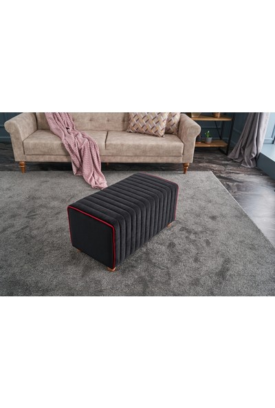 Evdebiz Mabel Puf Siyah