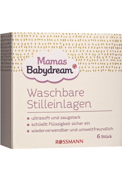 Babydream Göğüs Pedi Yıkanabilir 6'lı