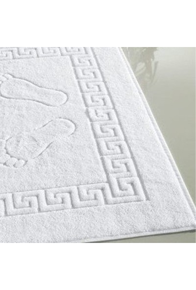 Modi Stil 50 x 70 cm. Beyaz Ayak İzli Havlu