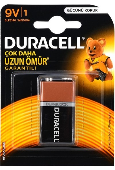Alife Duracell 9V Alkalin 9 Volt Pil Alife Duracell 9V Alkalin 9 Volt Pil