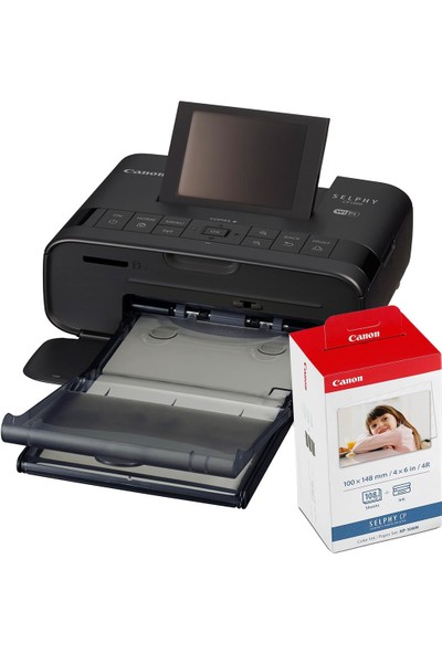 Canon SELPHY CP1300 Siyah Fotoğraf Yazıcısı + Foto. Kağıdı (108'li) Seti (Canon Eurasia Garantili) Canon SELPHY CP1300 Siyah Fotoğraf Yazıcısı + Foto. Kağıdı (108'li) Seti (Canon Eurasia Garantili)
