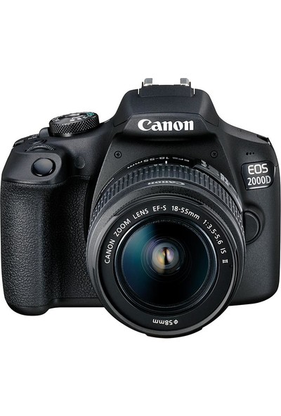 Canon EOS 2000D + EF-S 18-55mm f/3.5-5.6 IS II Fotoğraf Makinesi (Canon Eurasia Garantili) Canon EOS 2000D + EF-S 18-55mm f/3.5-5.6 IS II Fotoğraf Makinesi (Canon Eurasia Garantili)