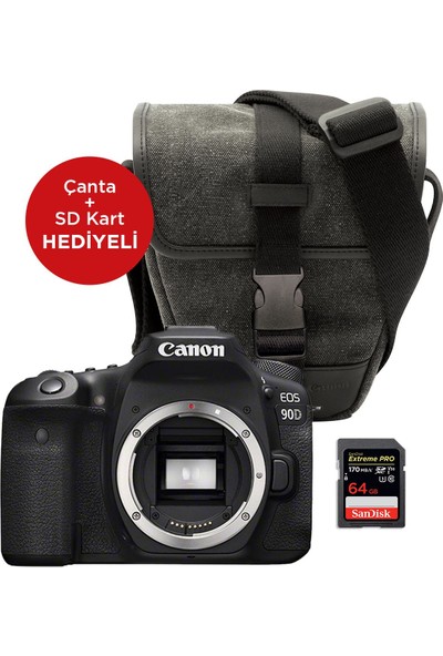 Canon EOS 90D Body Fotoğraf Makinesi (Hediye Seti ile) (Canon Eurasia Garantili) Canon EOS 90D Body Fotoğraf Makinesi (Hediye Seti ile) (Canon Eurasia Garantili)