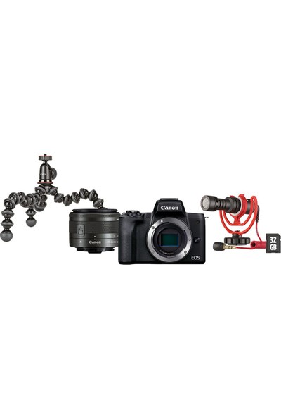 Canon EOS M50 Mark II Vlogger Kit (Canon Eurasia Garantili)