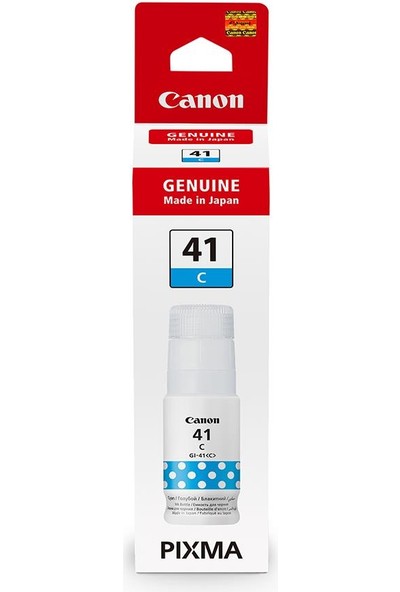 Canon GI-41 C Orijinal Cam Göbeği (Mavi) Mürekkep Kartuşu Canon GI-41 C Orijinal Cam Göbeği (Mavi) Mürekkep Kartuşu