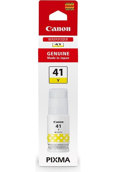 Canon GI-41 Y Orijinal Sarı Mürekkep Kartuşu Canon GI-41 Y Orijinal Sarı Mürekkep Kartuşu